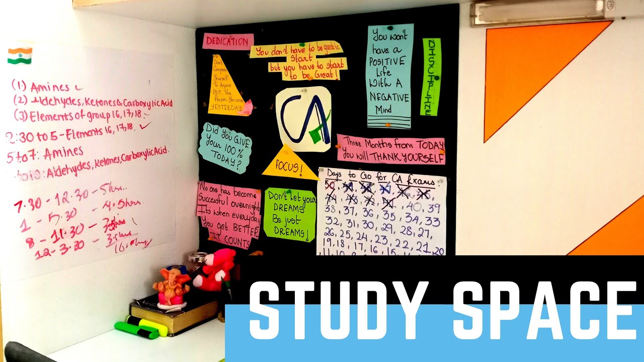 Study Space of CA Student | Bulletin Board | Goals | CA Study ...