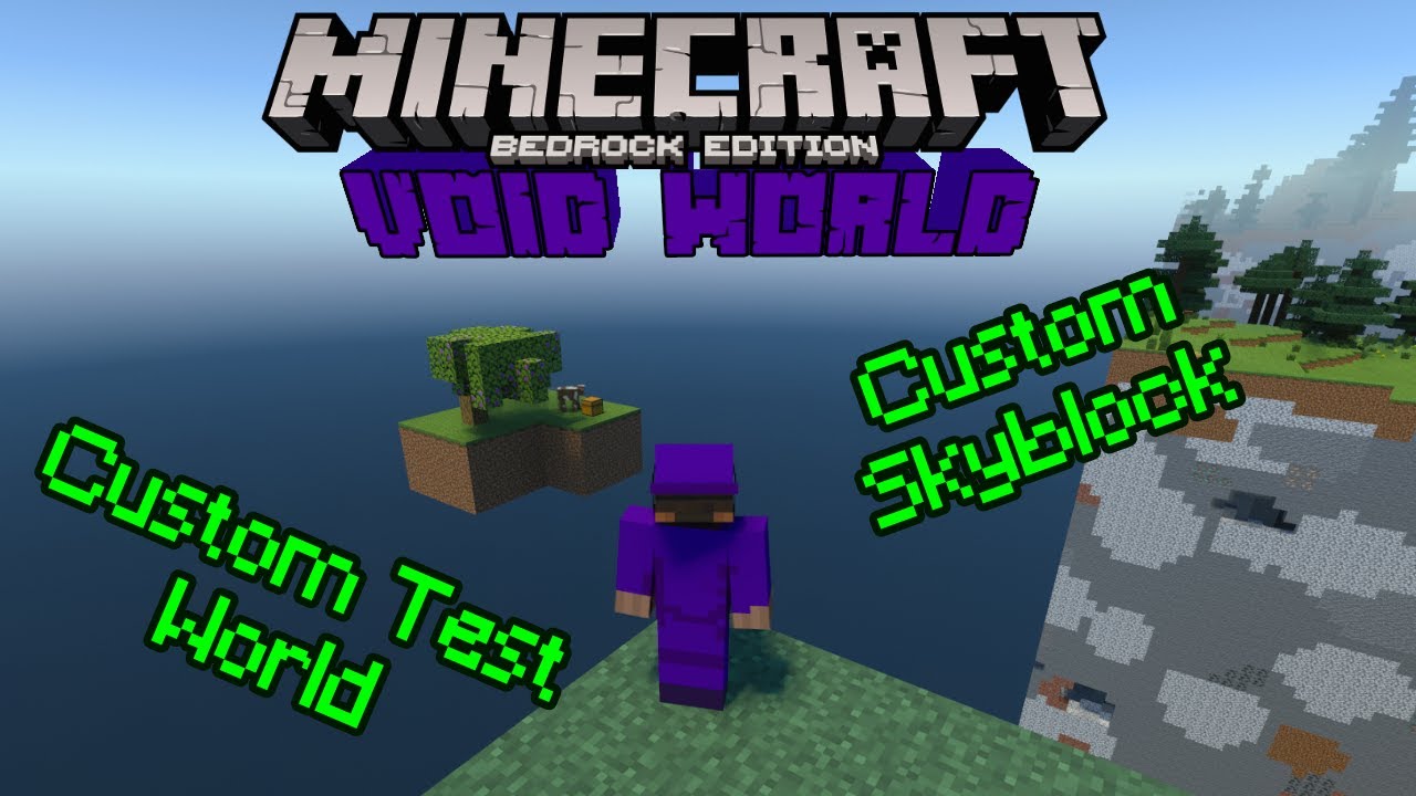 Bedrock Void World / Skyblock Maker - YouTube