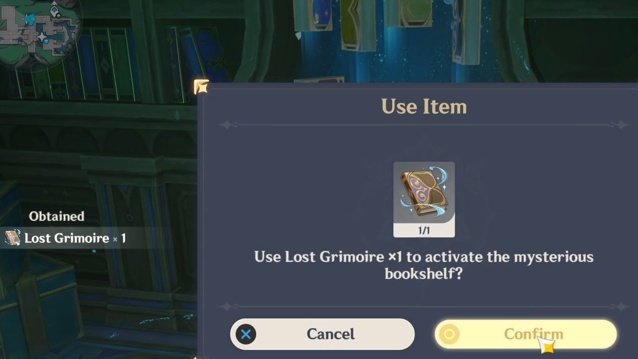 Genshin Impact Use Lost Grimoire ×1 to activate the mysterious ...