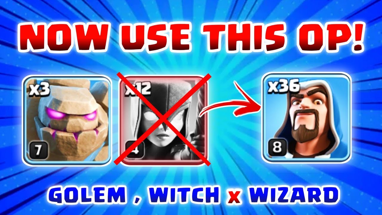 Golem and Witch are strong, but Golem and Wizard are NEXT LEVEL OP! # ...