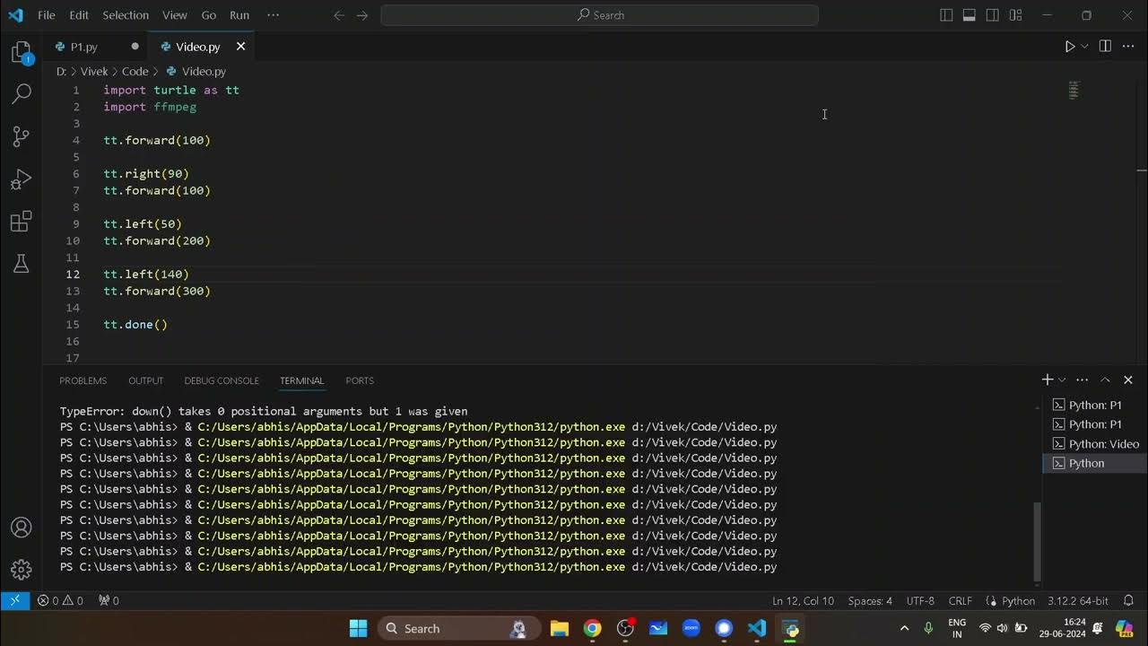 Python : Turtle Library - YouTube