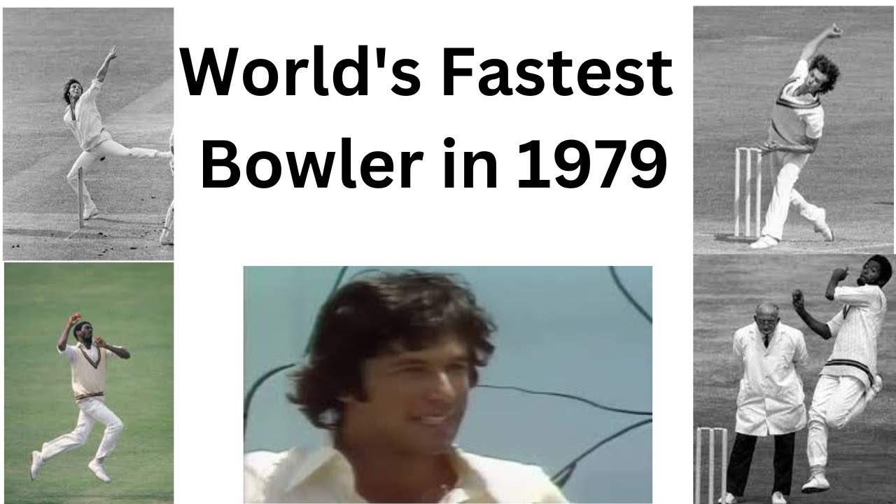 Fastest Bowler in the world . 1979 speed and accuracy test. Imran vs ...