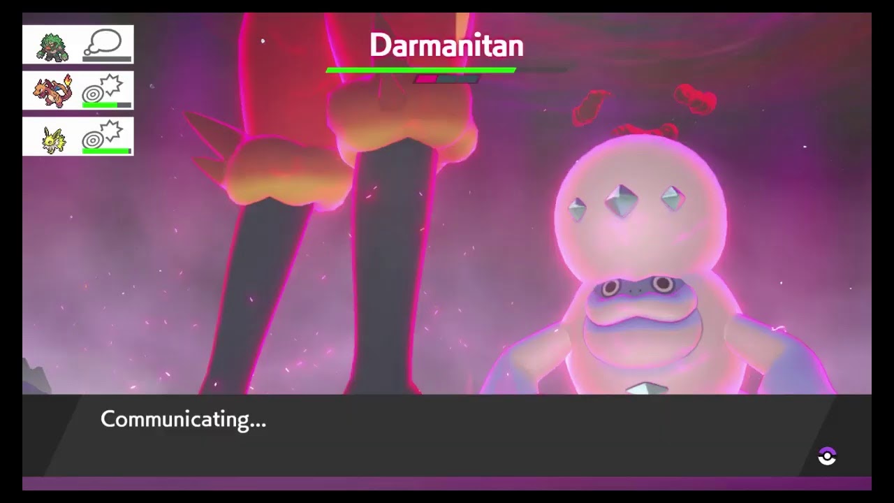 Pokemon Sword and Shield Zen Mode Darmanitan Raid Day 2 - YouTube