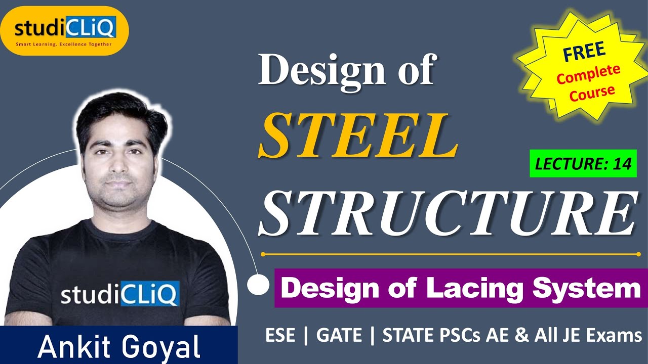 L14 Design of Lacing System | Compression Members | Steel Structures by ...