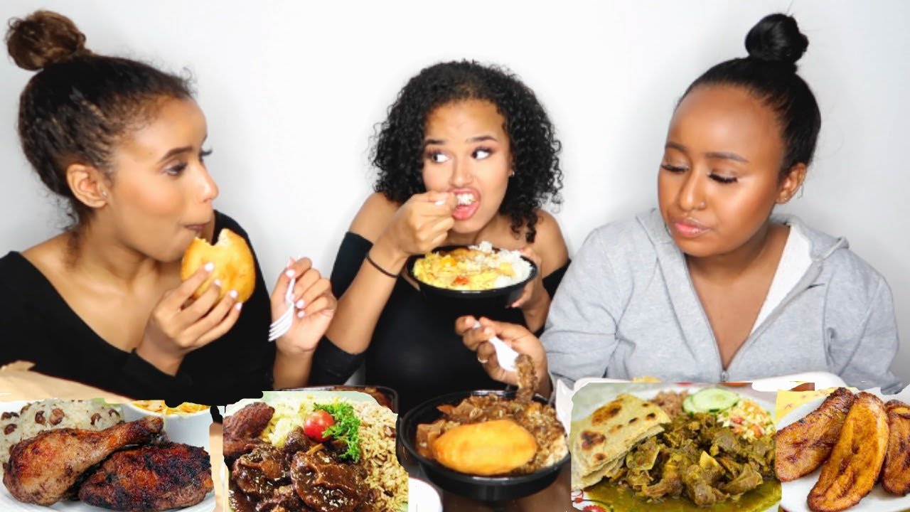 SO GOOD: CARIBBEAN FOOD MUKBANG | Osh and Akela - YouTube