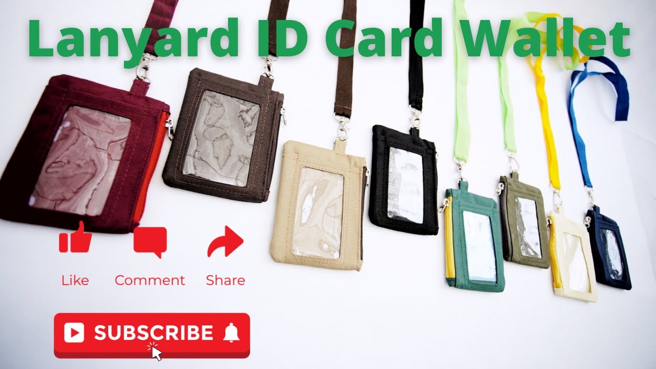 Lanyard ID Card Wallet / Dompet ID Card Dan E-Money Bertali - YouTube