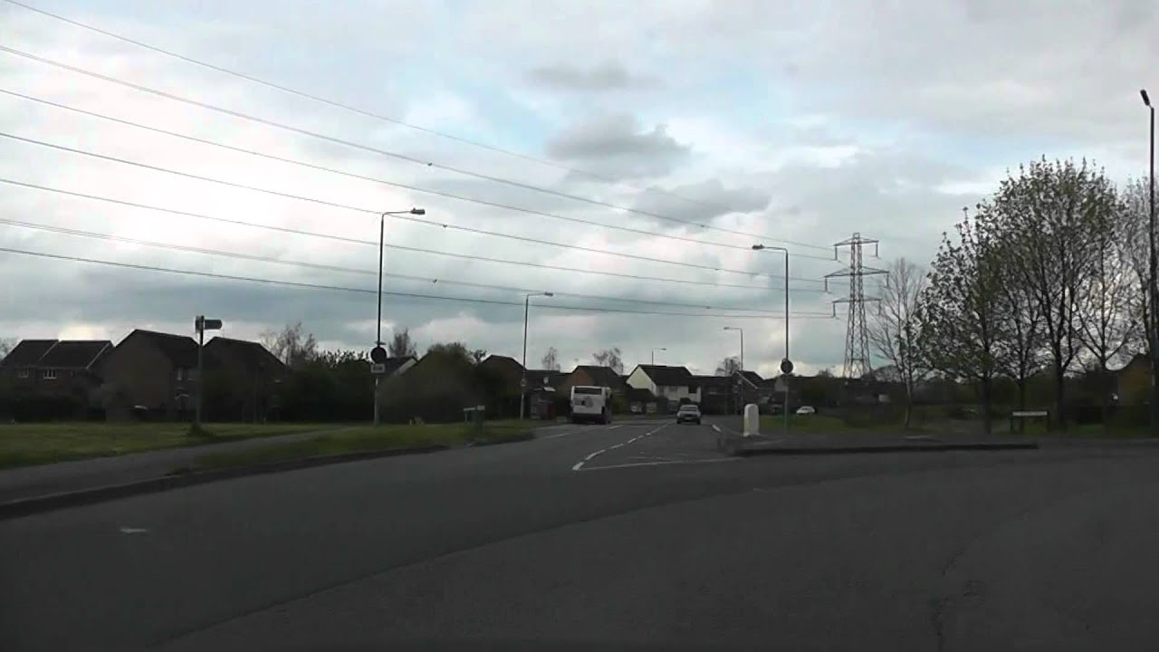 Driving Along Broomhall Way, Crookbarrow Way & Whittington Road ...