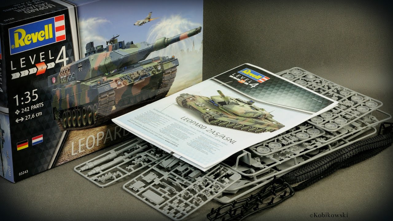 Leopard 2A5 / A5NL - Revell 1:35 (03243) - unboxing - YouTube