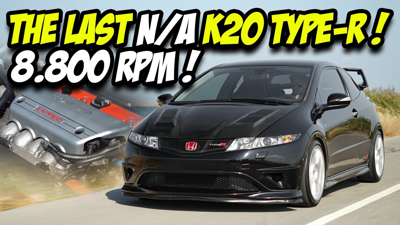 Honda Civic FN2 Type R / Crazy K20 Engine & Exhaust Sound / 100-200 Km ...