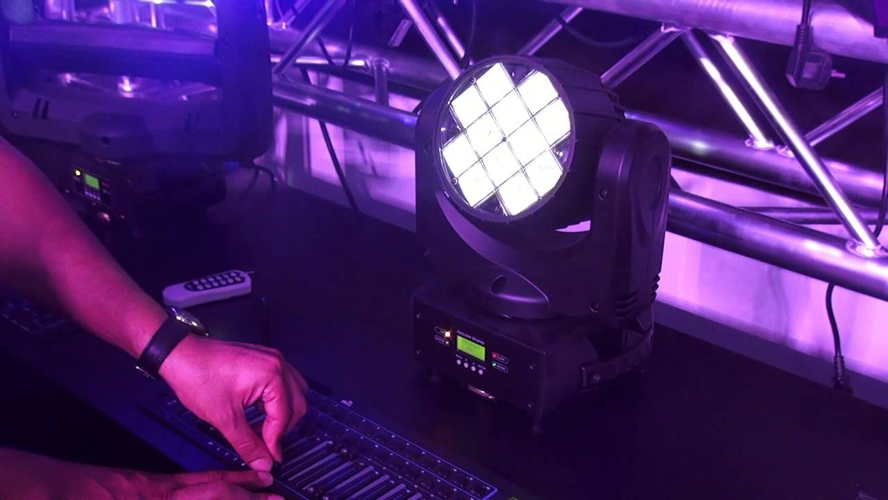 NEW ADJ Vortex 1200 moving Head & Moonflower Prolight+Sound 2014 - YouTube