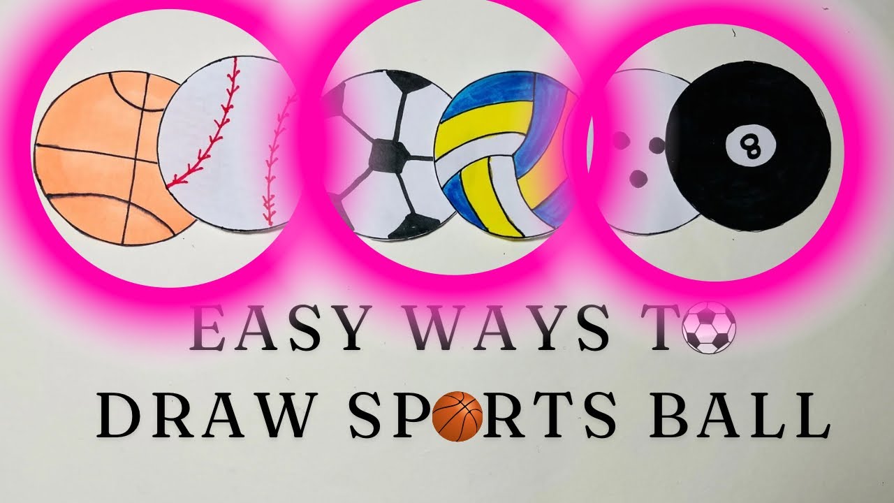 How to Draw Sports Balls (Easy Step by Step Drawing Tutorial) # ...