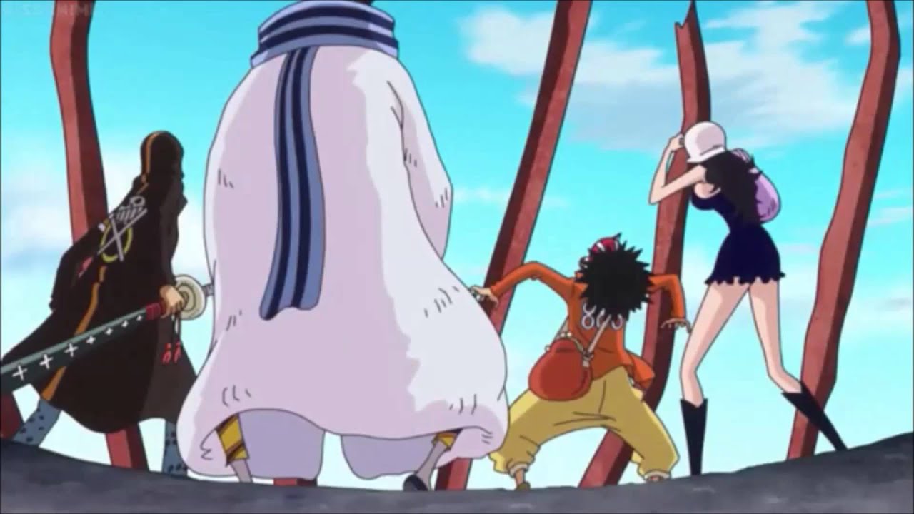 Robin Gigantesco Mano Spank X Usopp Skull Bomb Grass HD (Eng Sub) - YouTube