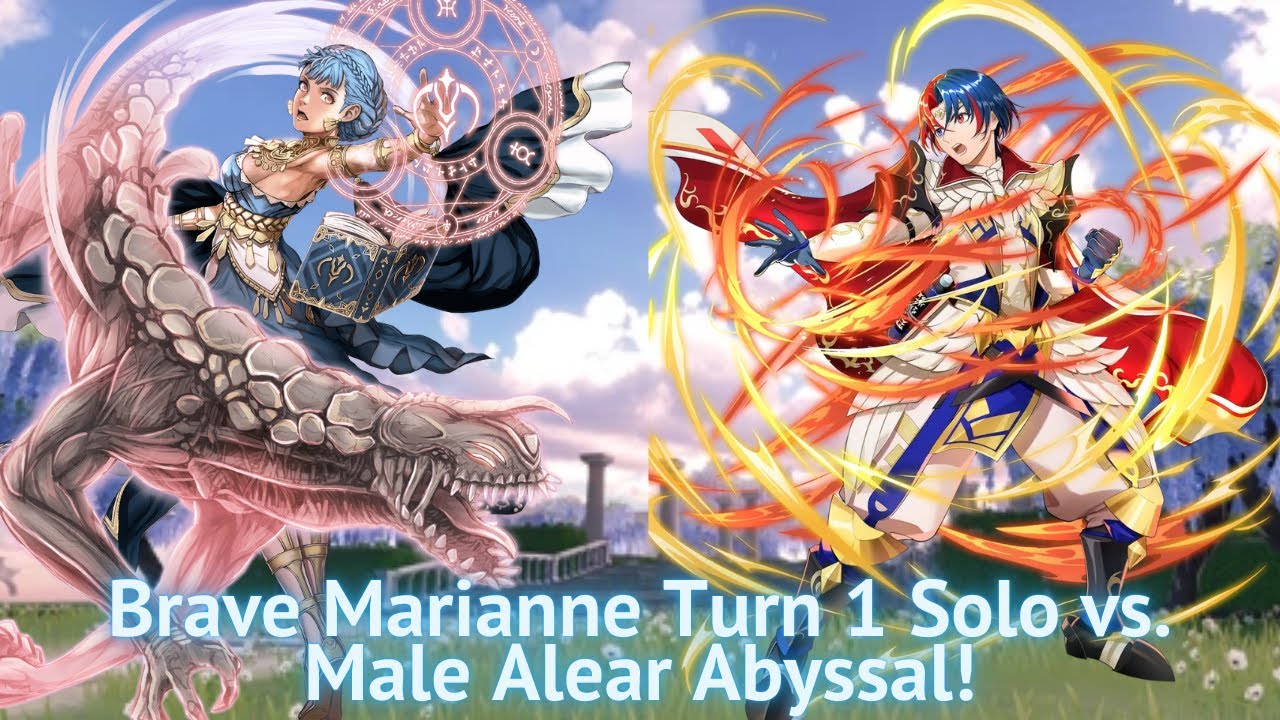 Brave Marianne Turn 1 Solo vs. Legendary Male Alear Abyssal! [FEH ...