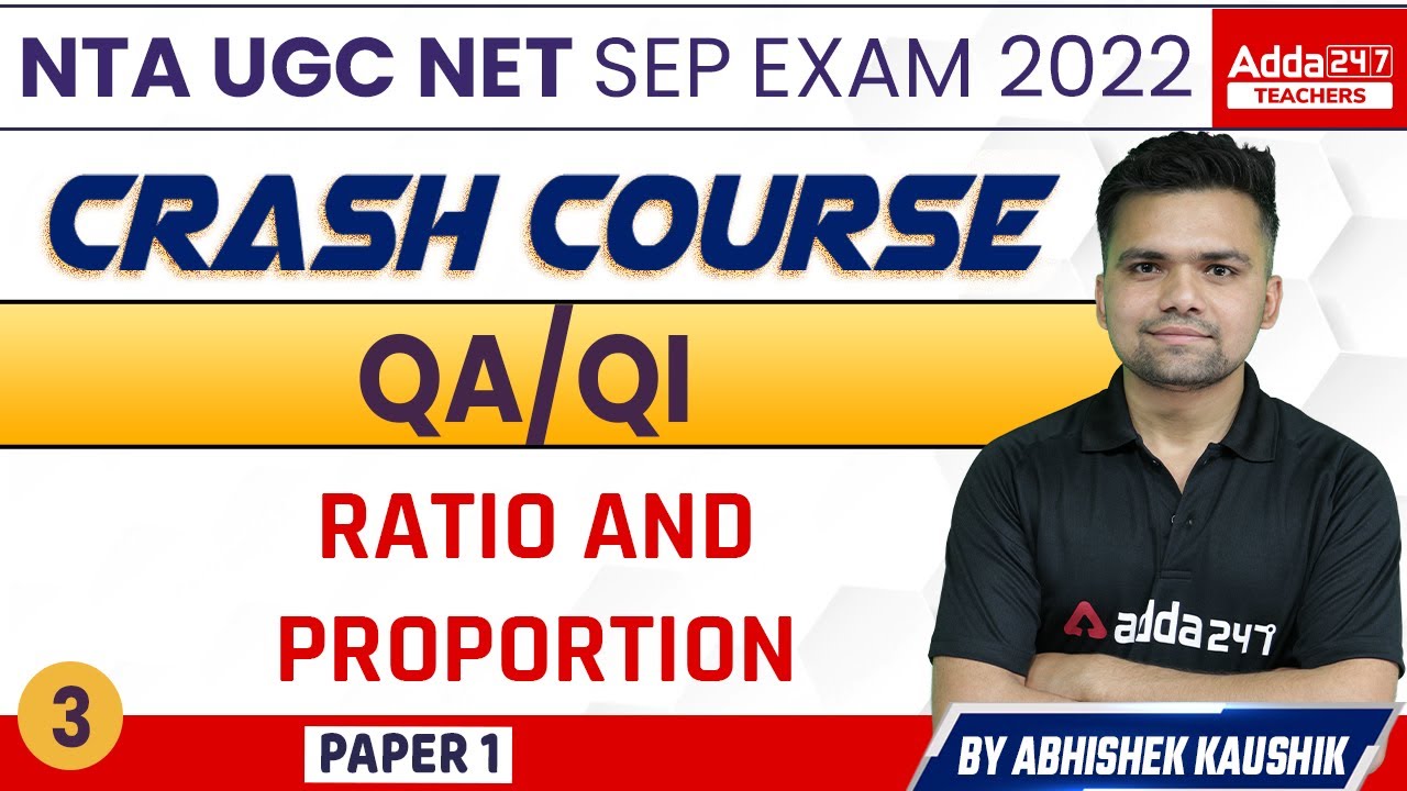 Ratio and Proportion for UGC NET Exam | QA & DI Questions for UGC NET ...