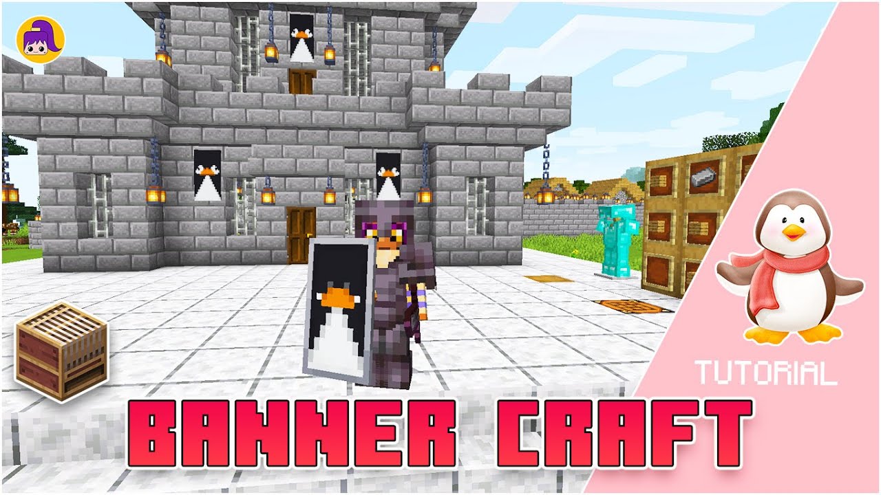 How to Craft Banner and Shield "Penguin" (pt.3) - Minecraft tutorial ...