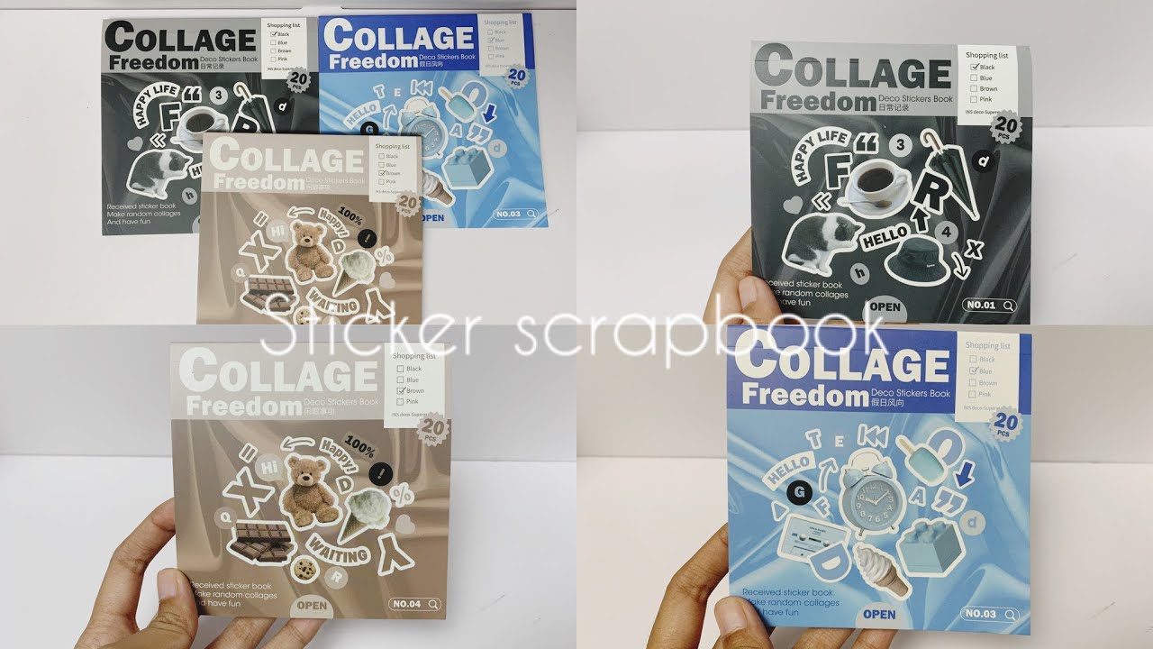 STICKER collage freedom Sticker book Decor DIY scrapbook sticker ...