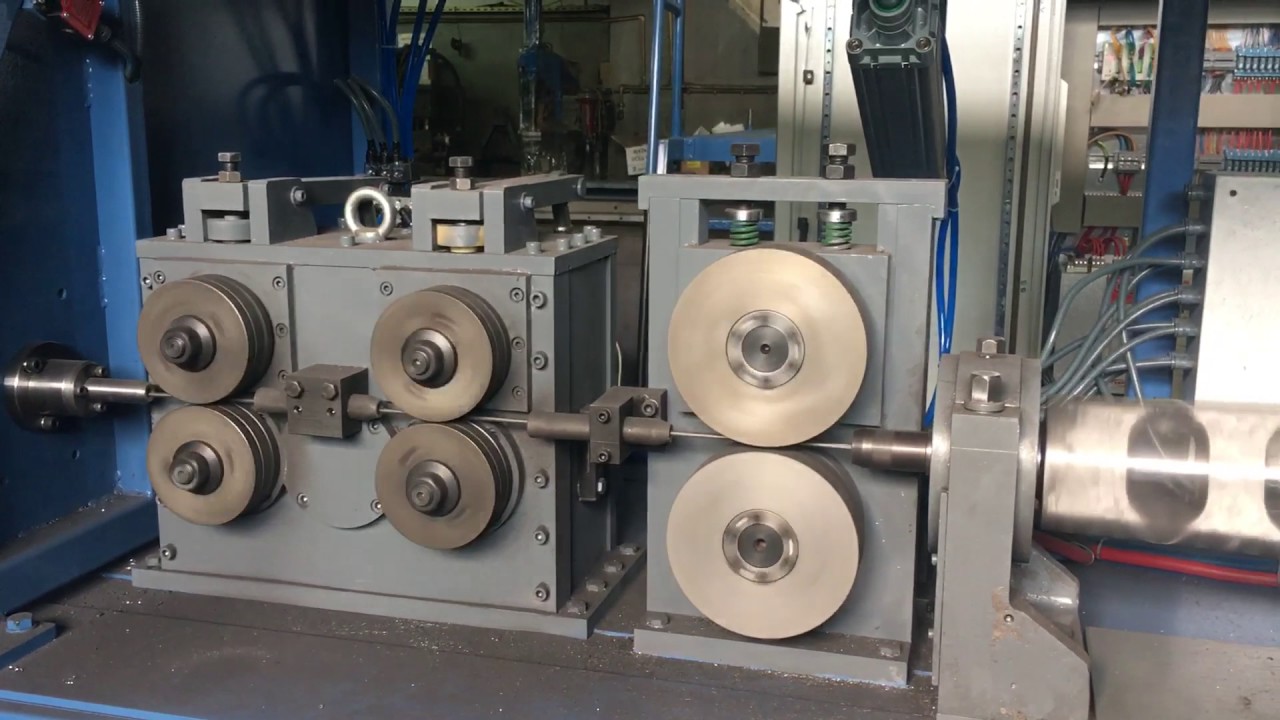 Wire cutting and rectification machine. Tel kesme doğrultma makinası ...