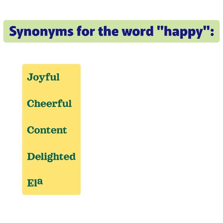 synonyms of the word happy #daffodils_recreations #learnsomething_now # ...