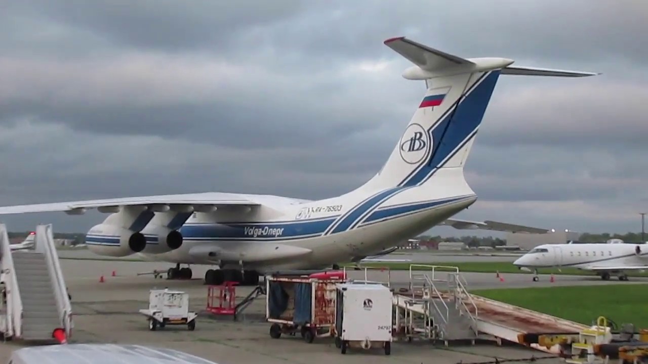 RARE Ilyushin Il-76 in Detroit! - YouTube