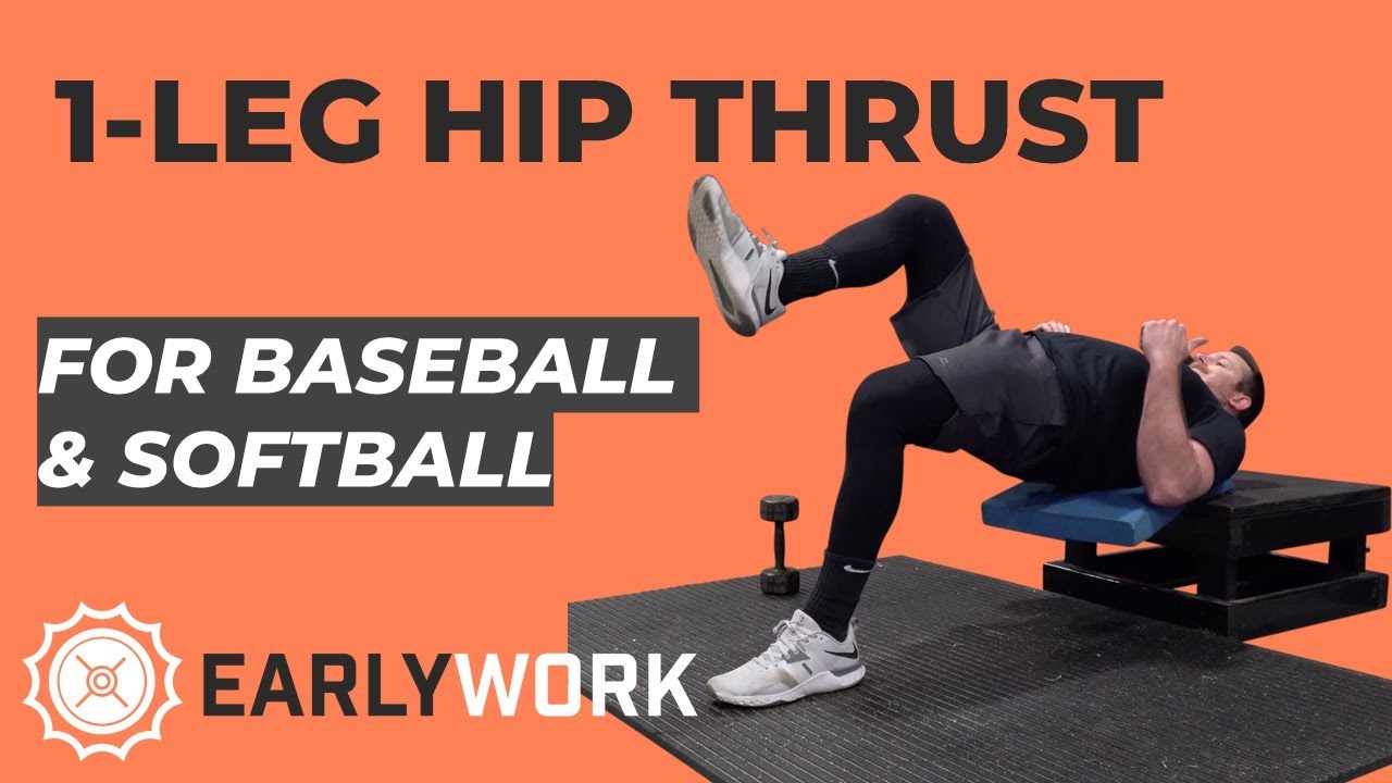 1-Leg Hip Thrust - Early Work Online Strength Program - YouTube