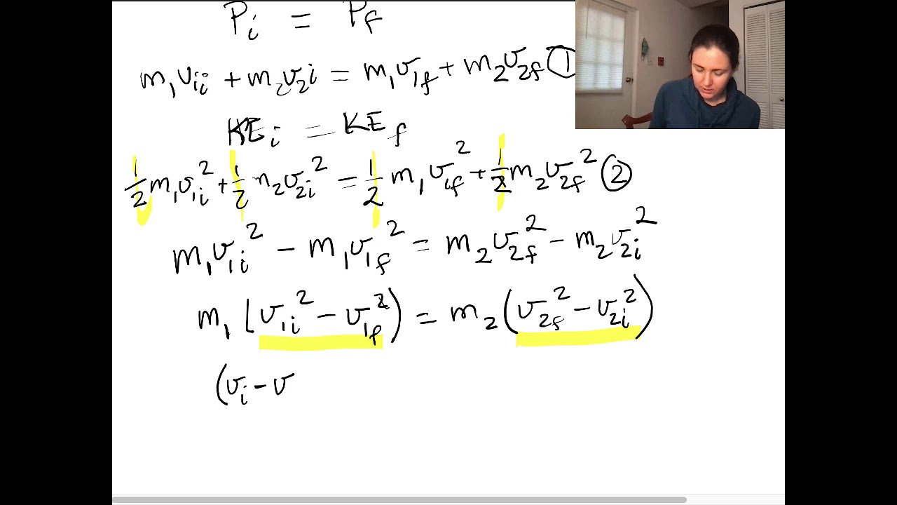 velocity of approach velocity of separation - YouTube