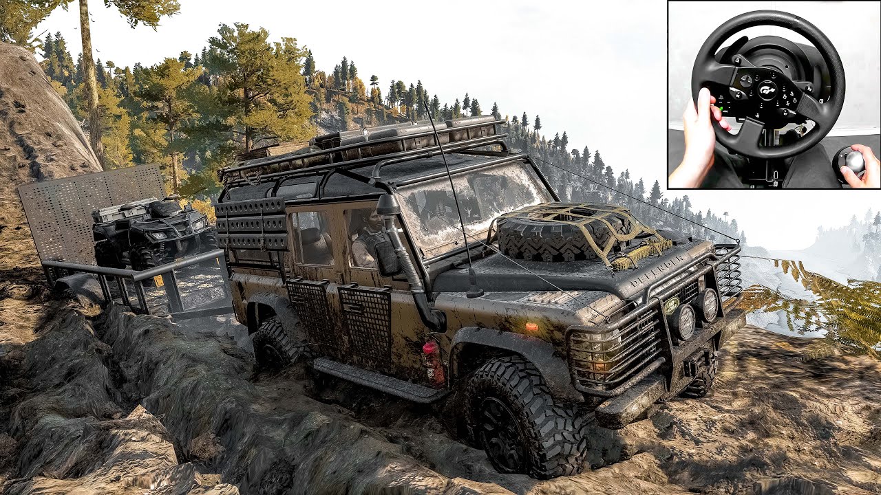 🚙 SnowRunner - Land Rover Defender 110 | Thrustmaster T300 RS GT ...