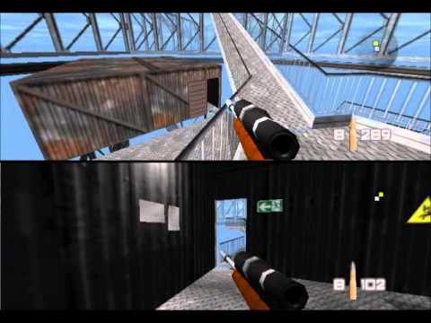 GoldenEye 007 N64 Multiplayer Gameplay Cradle (One Shot Kill, 10 Kills ...