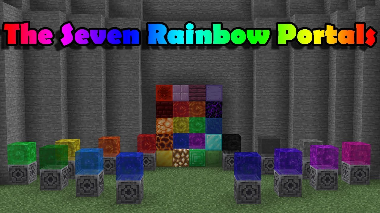 Minecraft: The Seven Rainbow Portals | Glitchy But Good - YouTube