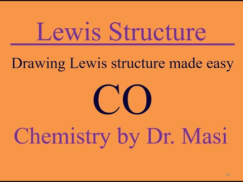 How to Draw Lewis Structure of Carbon Monoxide CO? - YouTube
