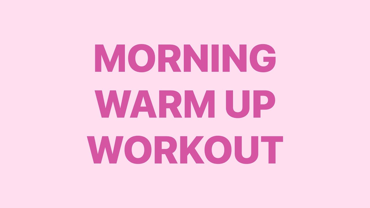 3MIN MORNING WARM UP WORKOUT//ENERGIZING ROUTINE TO START THE MORNING ...