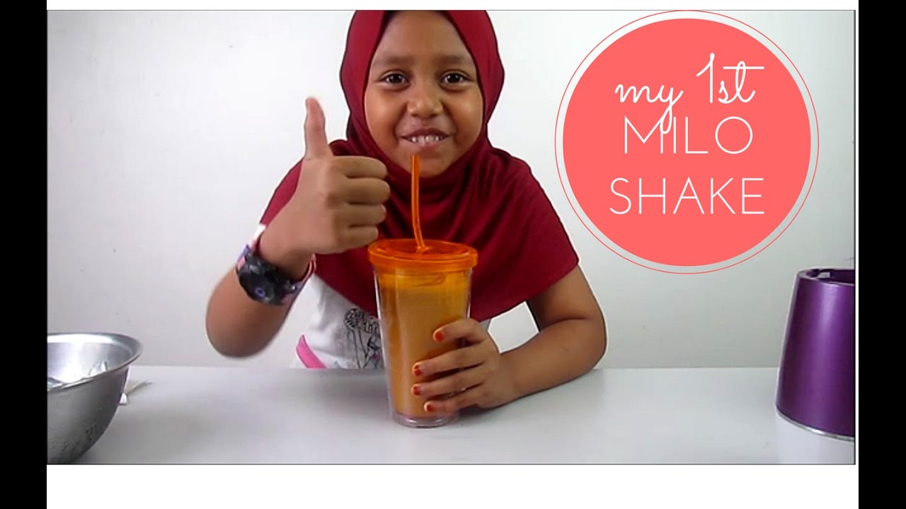 How to make Milo milk shake by Faleesha - YouTube