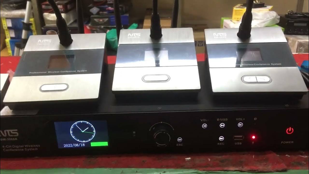 เเนะนำการใช้งาน ชุดประชุมไร้สาย NTS DW300 - YouTube