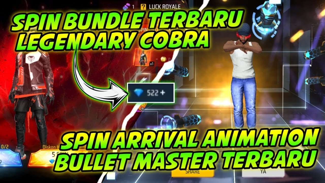 CARA DAN TRIK😱 SPIN BUNDLE LEGENDARY COBRA || SPIN ANIMASI BULLET ...