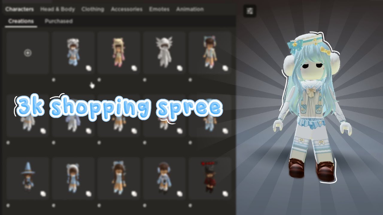 3k robux shopping spree - YouTube