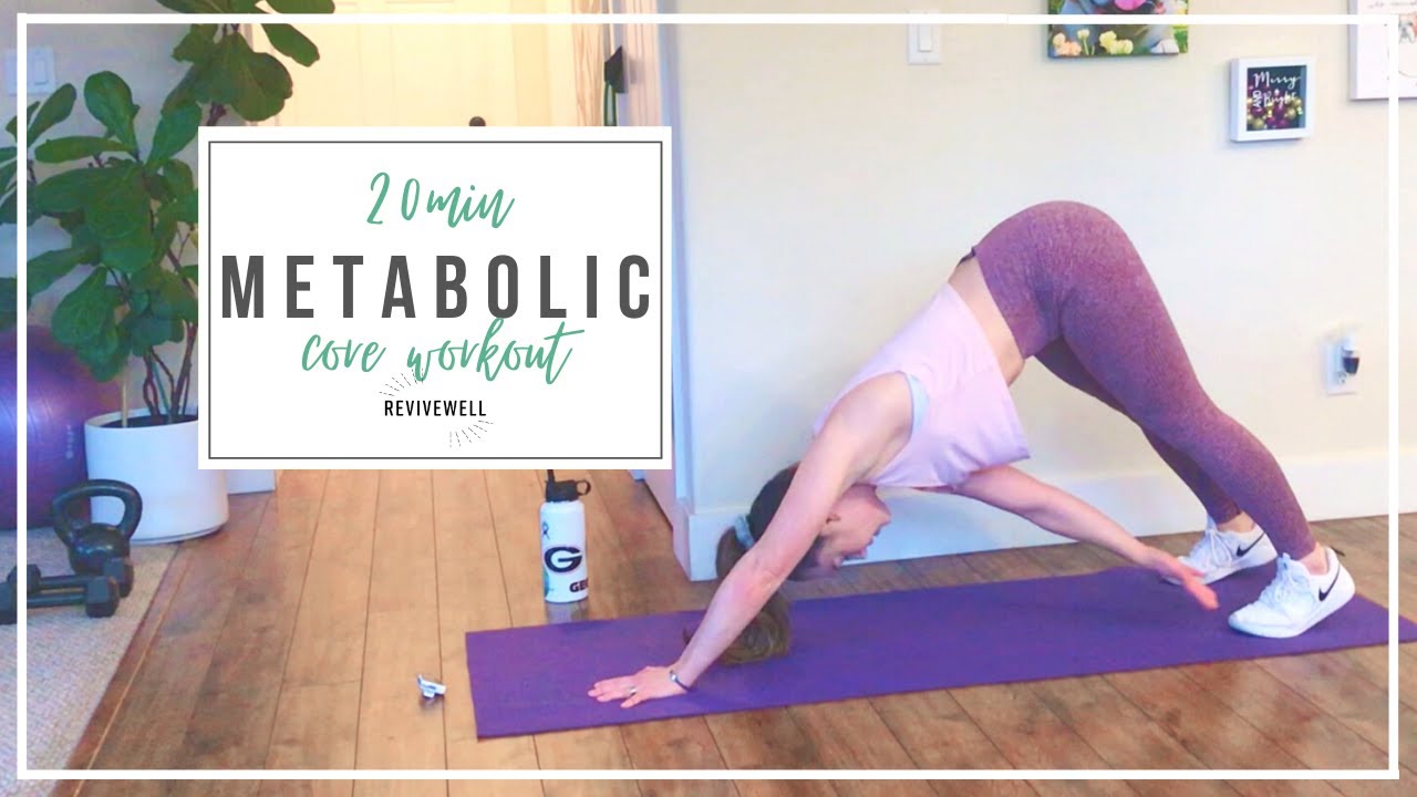 20 Min Metabolic @ home Core HIIT! No equipment needed! | REVIVEWELL TRAINING - YouTube