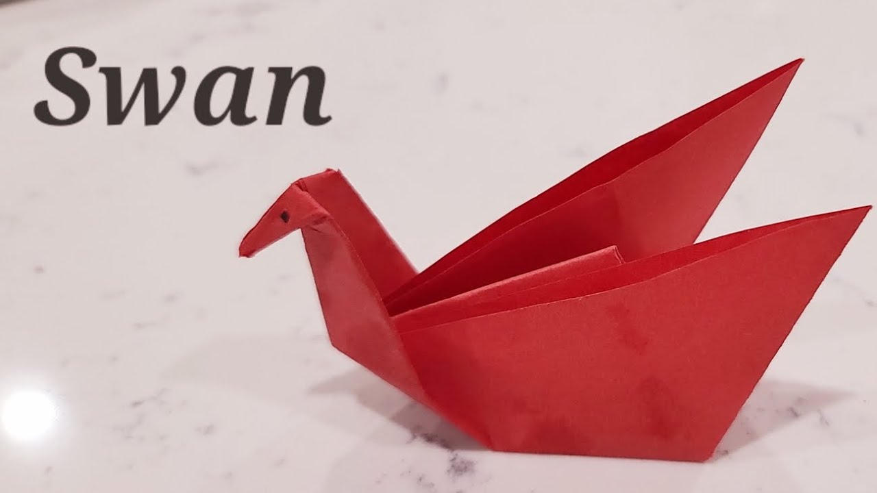 How to Make a cute Origami Swan Easy - Paper Swan Folding Step by Step ...