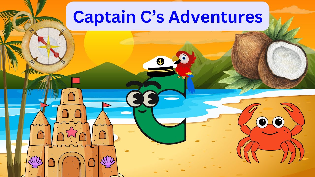 The Adventure of Captain C | Learn the Letter C | Fun Phonics for Kids ...