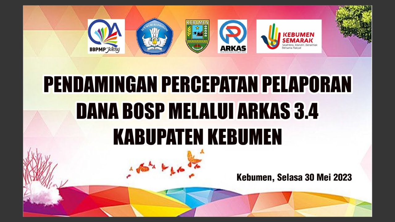 PENDAMPINGAN PERCEPATAN PELAPORAN DANA BOSP MELALUI ARKAS 3.4 KABUPATEN ...