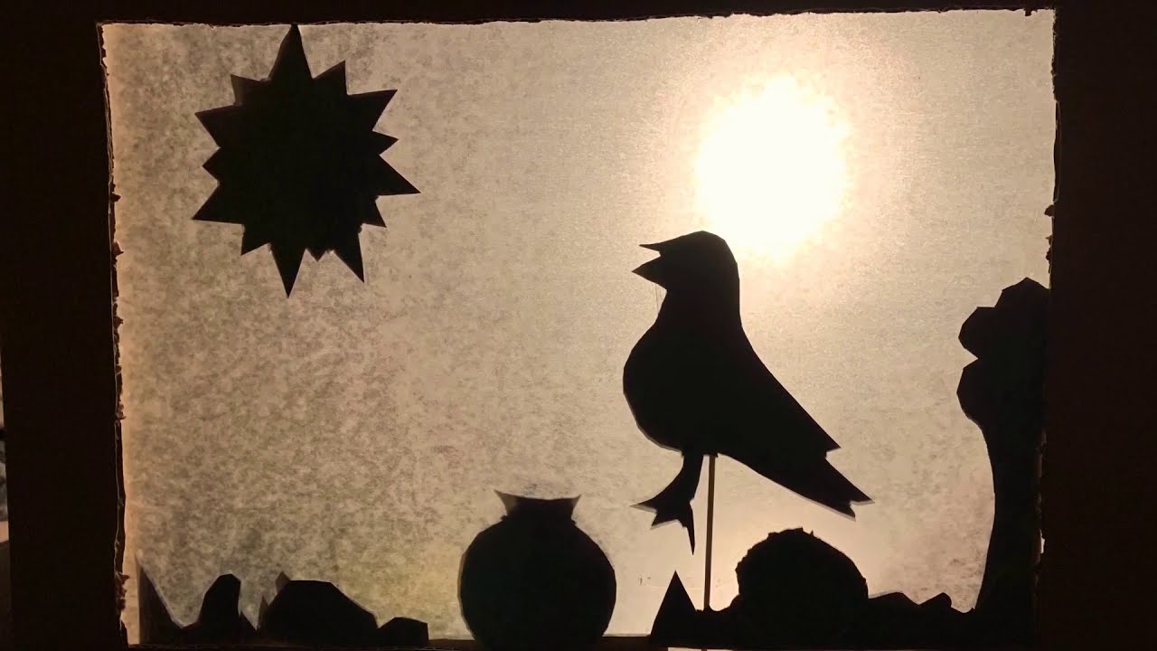The Thirsty Crow - Shadow Puppet Show - YouTube