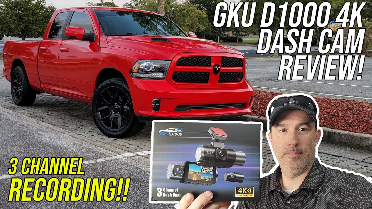 4K Dashcam GKU D1000 3 Channel Camera | Unboxing - Install - Review ...