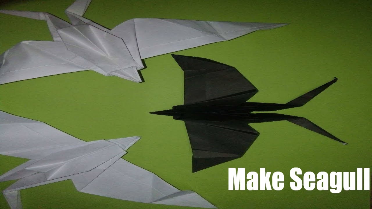 How to make a paper Seagull - YouTube
