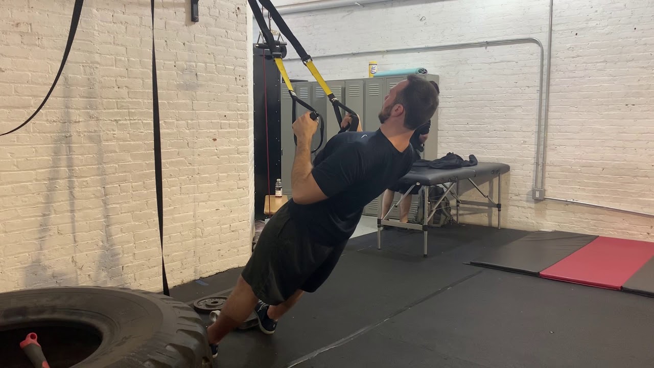 TRX Inverted Row ISO Hold - YouTube