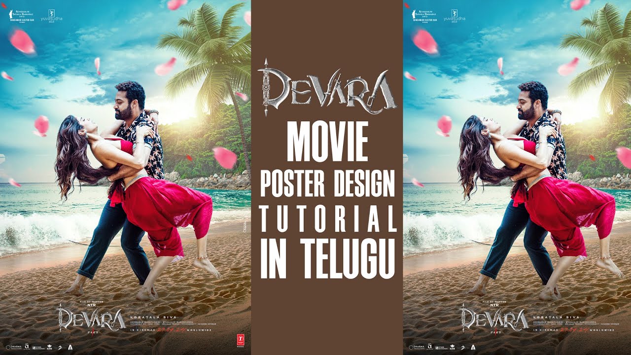 Devara Movie Poster Design Tutorial in Telugu - YouTube