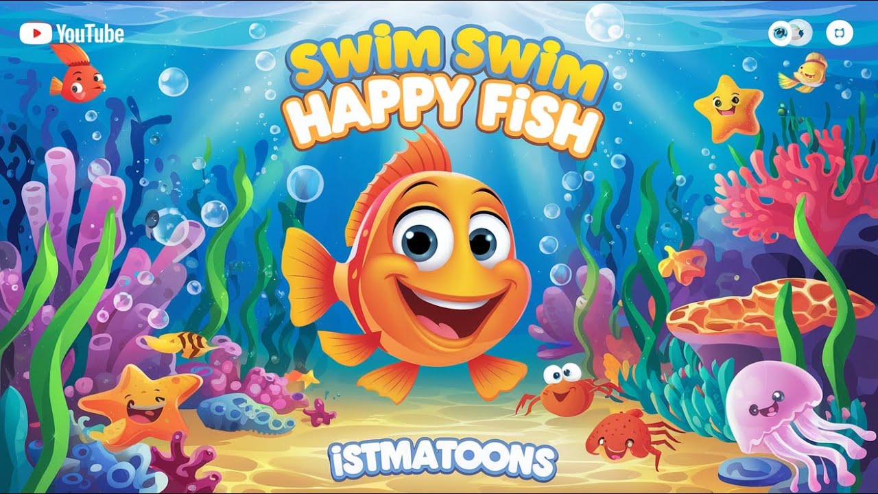 Swim Swim Happy Fish cartoon Song for Kids | Nursery Rhyme #new # ...