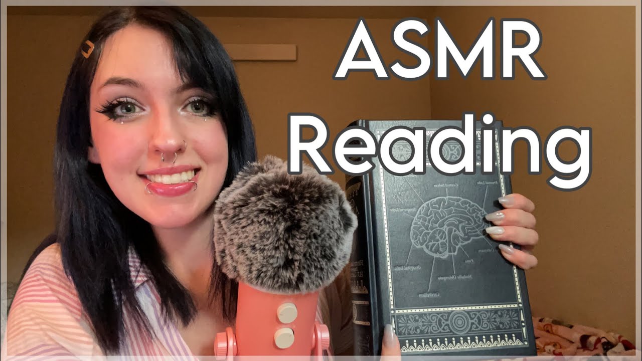 ASMR Reading Anatomy ~ up close whispers, taps, page turning - YouTube