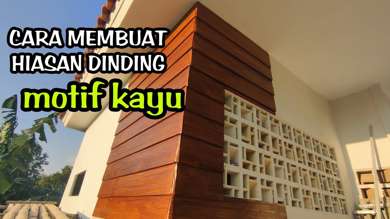CARA MEMBUAT HIASAN DINDING DARI LISPLANG||HASILNYA MANTAAAP - YouTube