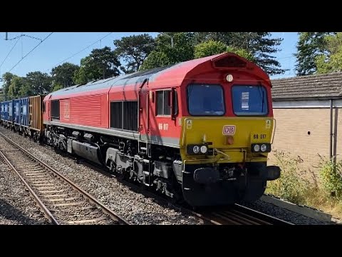 Class 66 | 66017 | DB Cargo UK | Goring & Streatley | 06/08/22 - YouTube