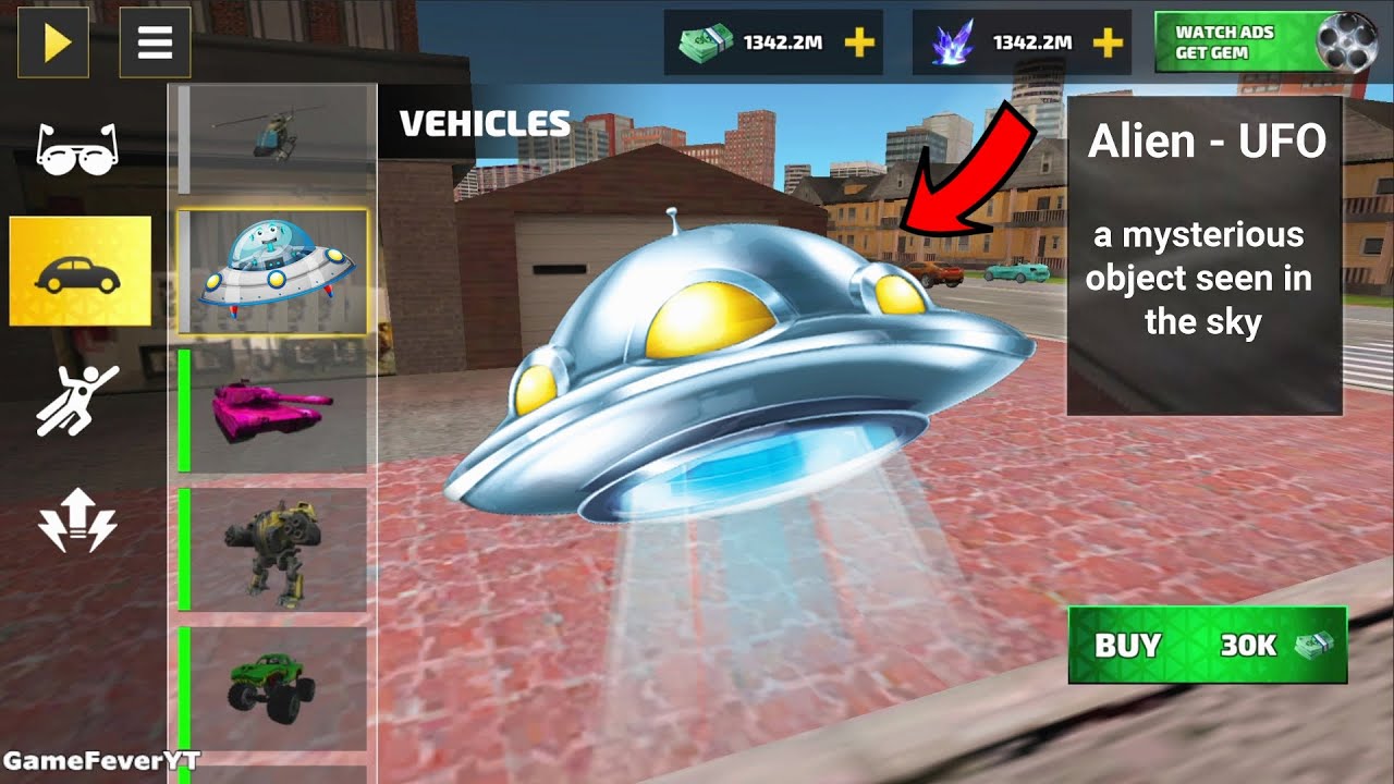 Rope Hero: Vice Town - (New Vehicle Alien - UFO) - UFO Special Edition ...