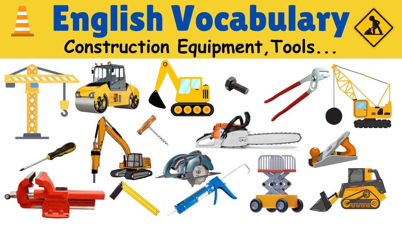 Learn English with Pictures | Construction Item Names in English - YouTube