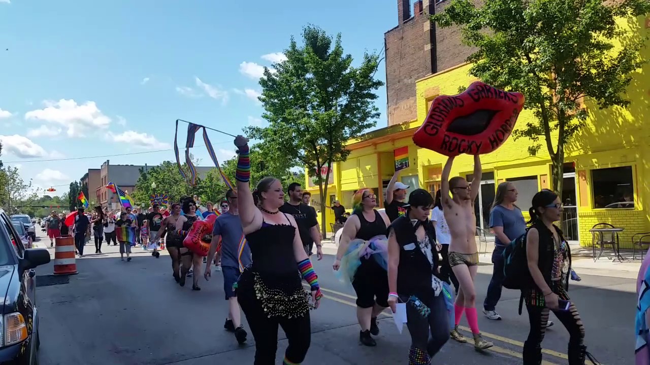 Jackson Michigan 2017 Pride Parade - YouTube